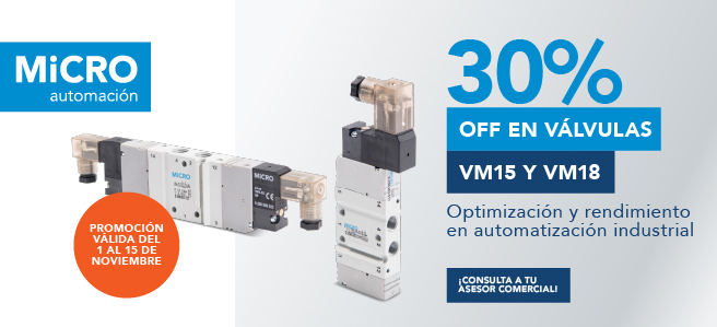 ¡GRAN DESCUENTO! 30% EN VÁLVULAS VM15 Y VM18 DE MICRO AUTOMATIZACIÓN ...